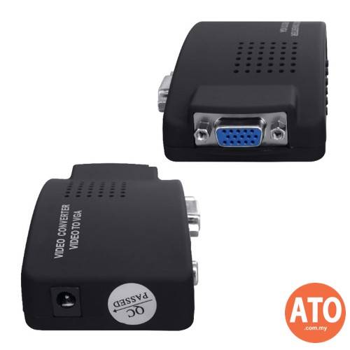 VGA Conversion High Resolution Video Adapter TV to PC Converter