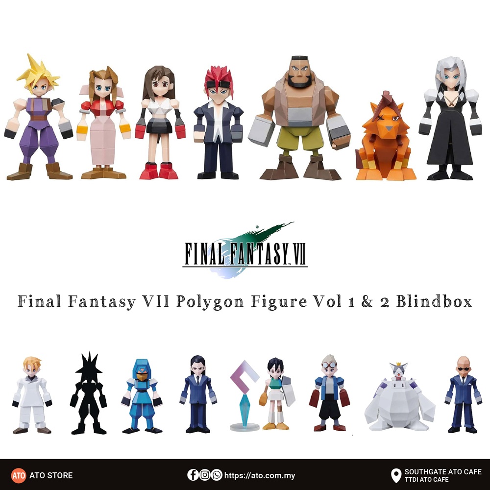 Final Fantasy VII Polygon Figure Vol 1 & 2 Blind box